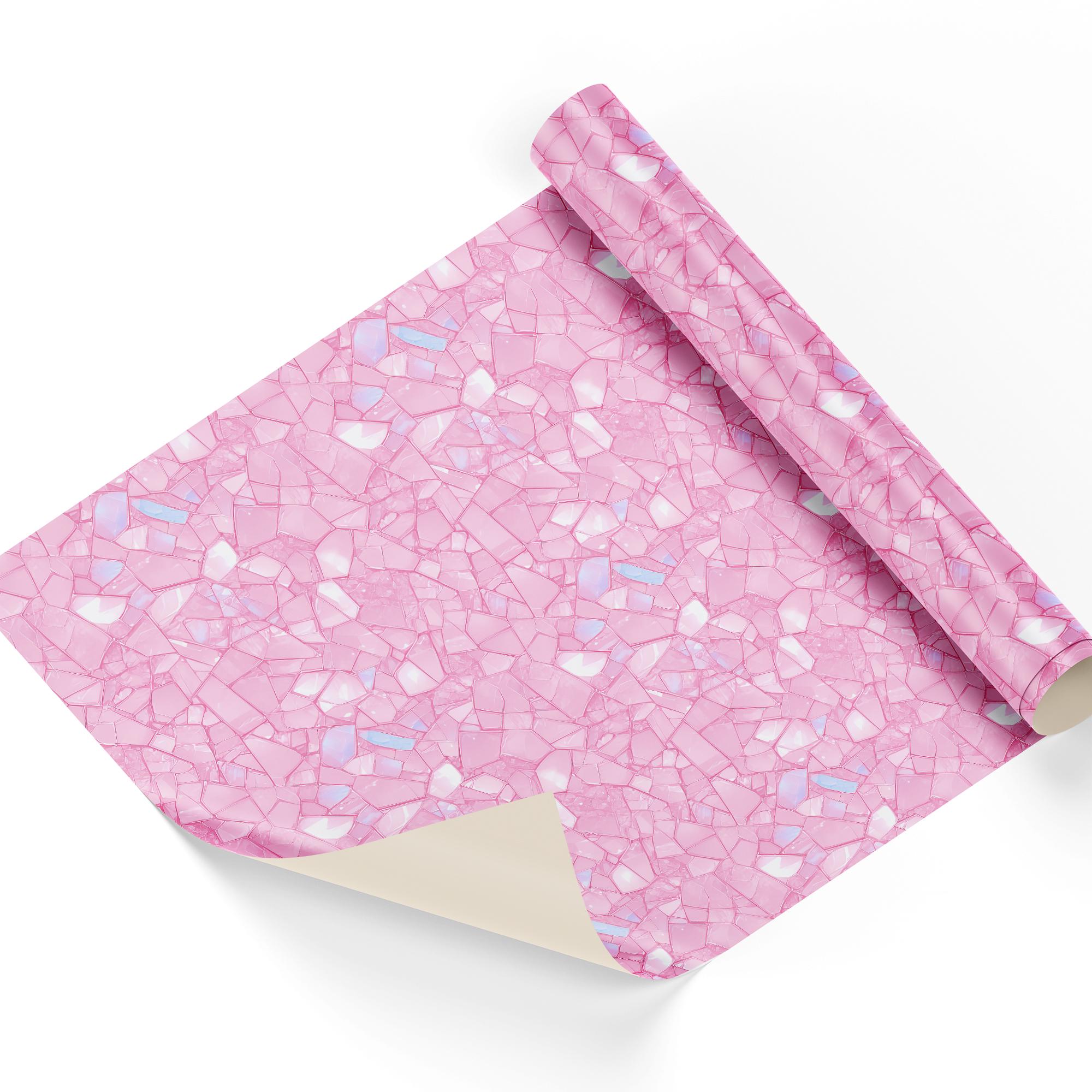 Pink Broken Glass Digital Paper Pink Glass Printable Paper Shattered ...