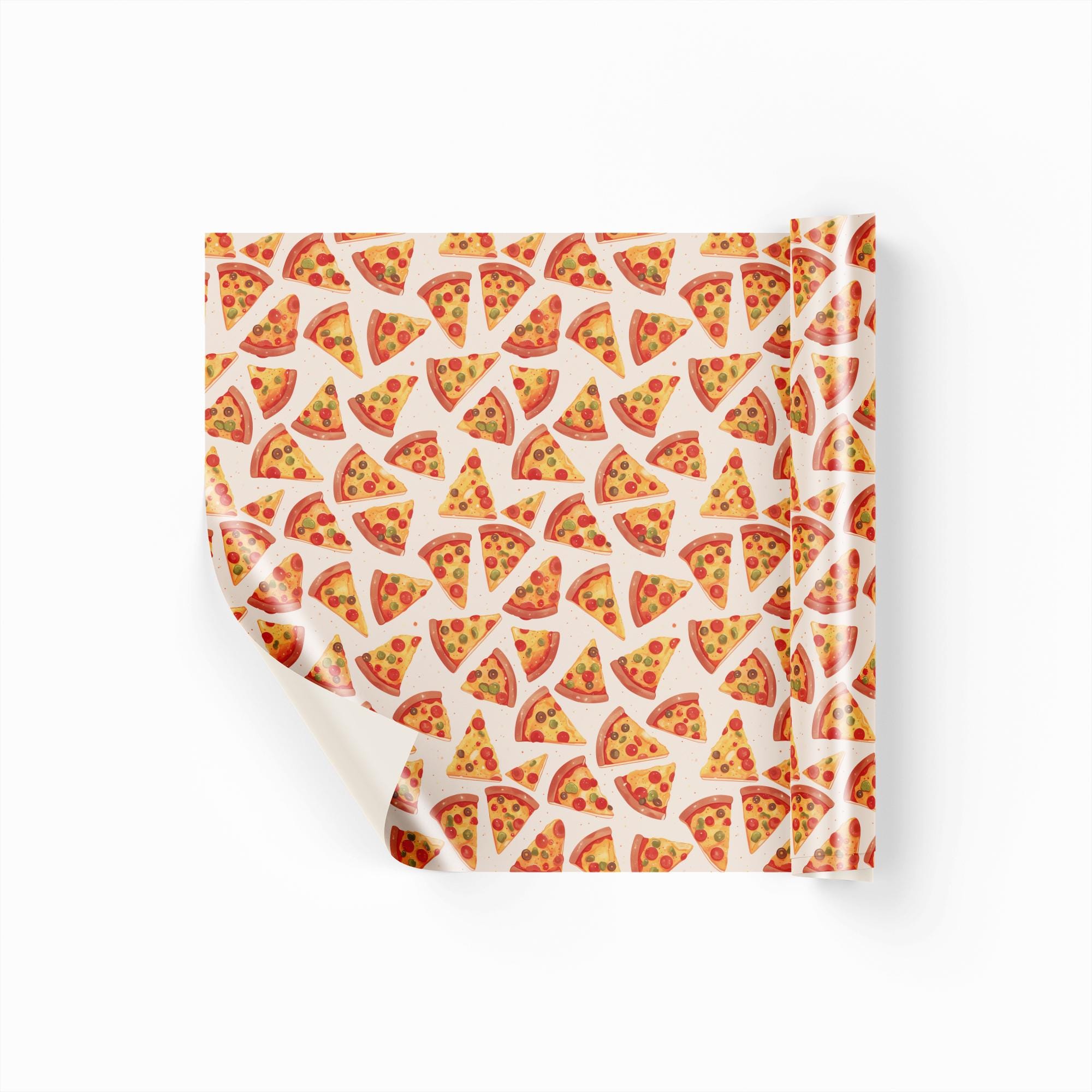 Pizza Digital Paper Pizza Seamless Pattern Pizza Printable Paper Pizza ...