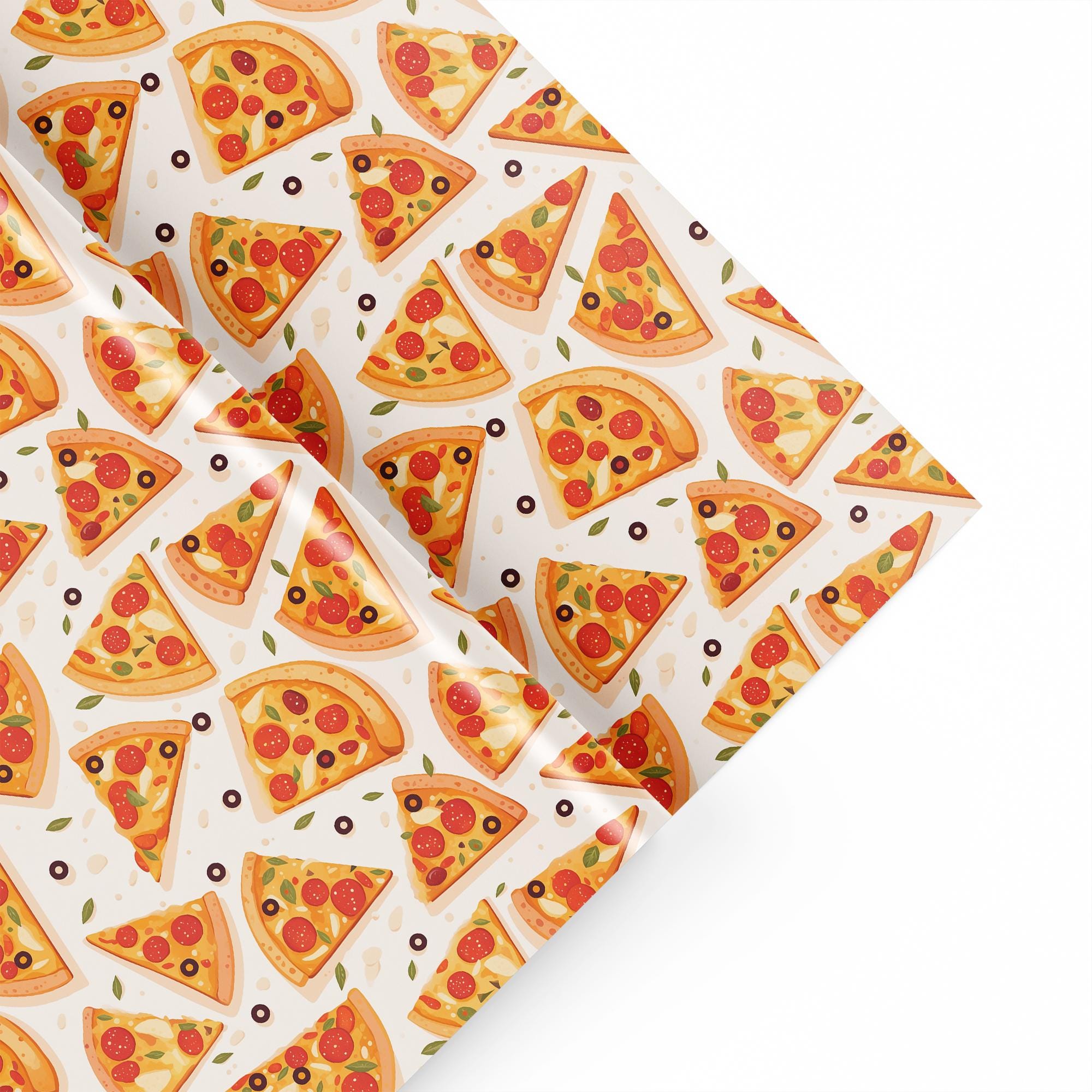 Pizza Digital Paper Pizza Seamless Pattern Pizza Printable Paper Pizza ...
