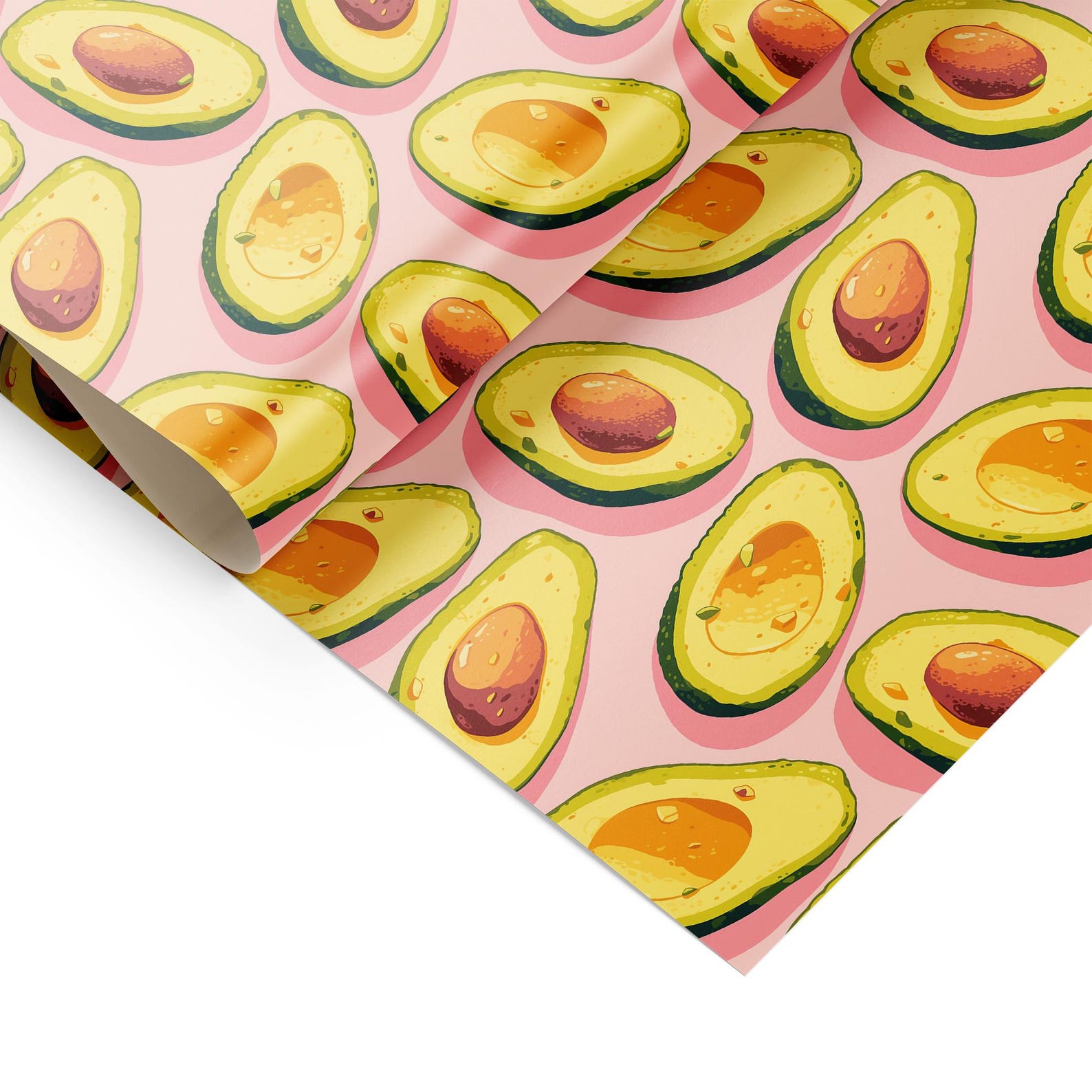Avocado Digital Paper Avocado Seamless Pattern Avocado Printable Paper ...