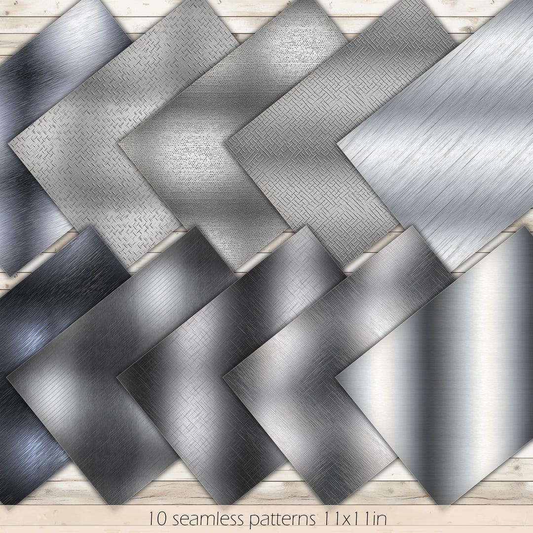Metal Texture Metal Digital Paper Metal Printable Paper Metal Pattern Metal Background Metal ...