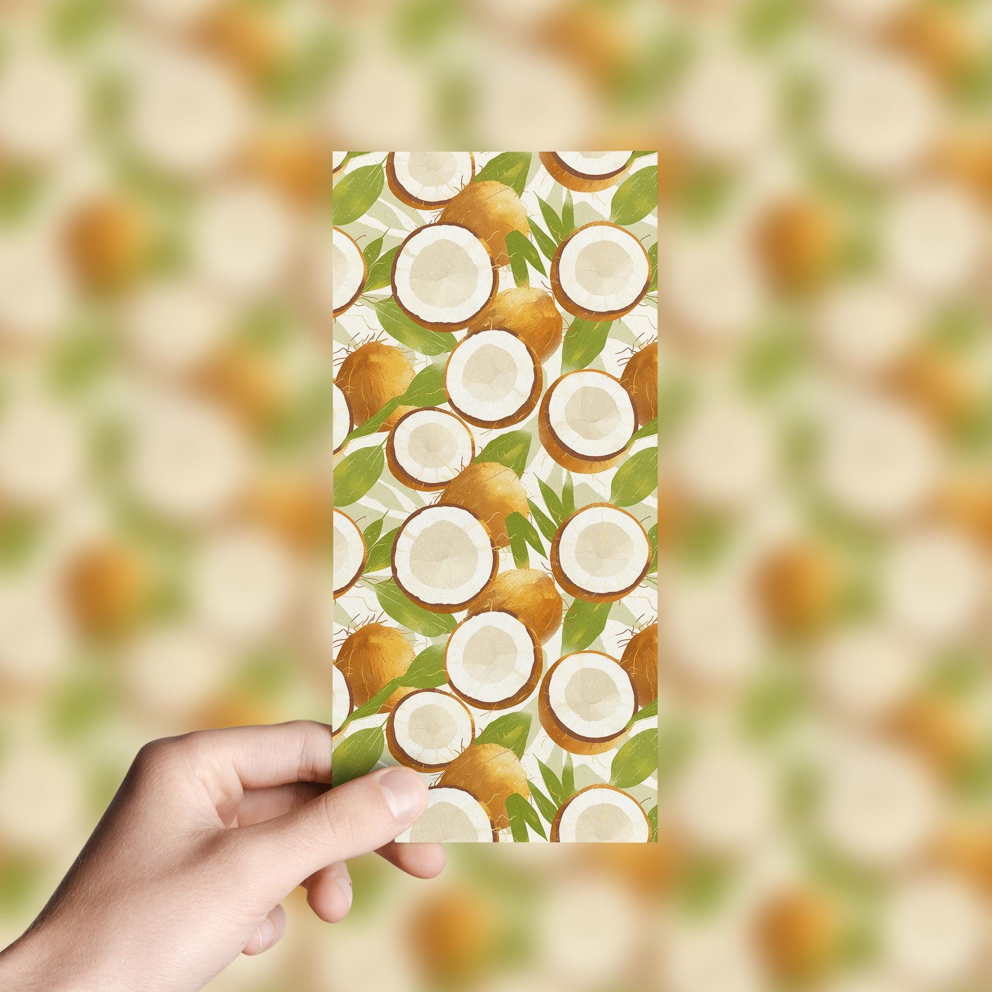 Green Coconut Background Coconut Seamless Pattern Green Coconut Texture ...