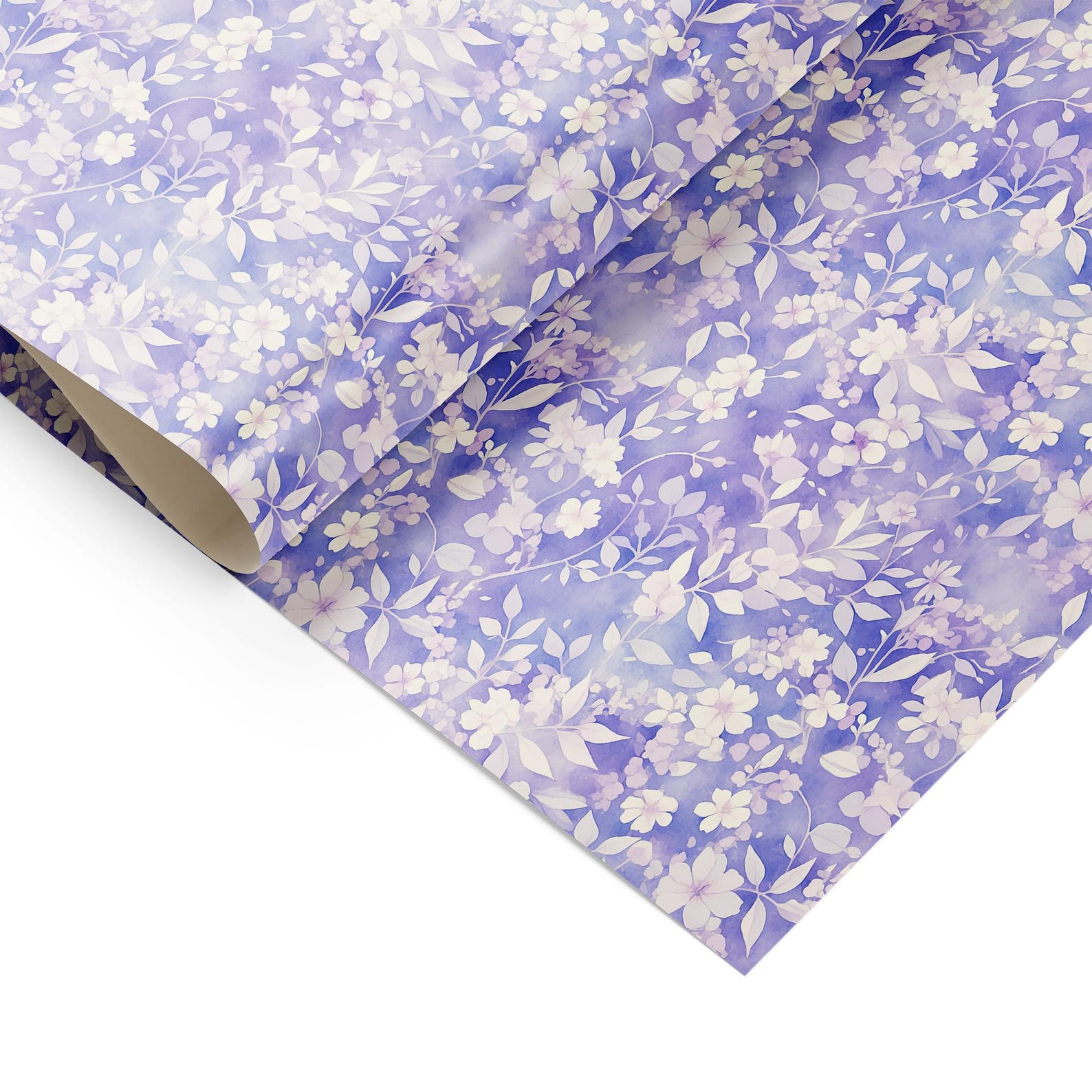Lavender Watercolor Floral Digital Paper Purple Watercolor Printable ...