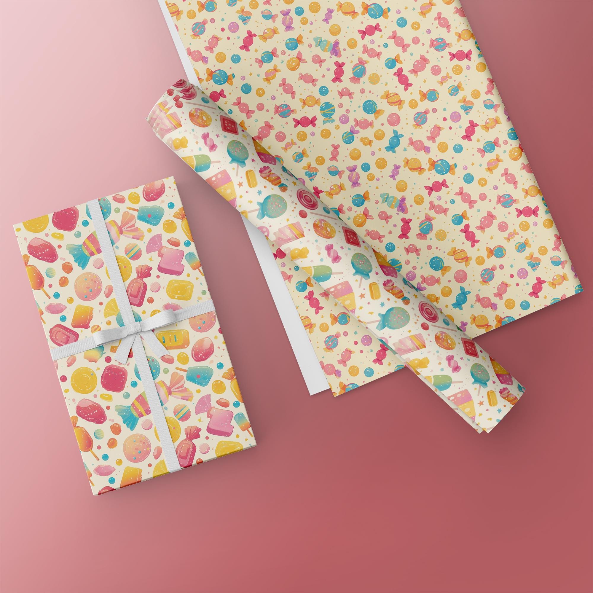 Candy Digital Paper Candy Printable Paper Candy Pattern Candy ...