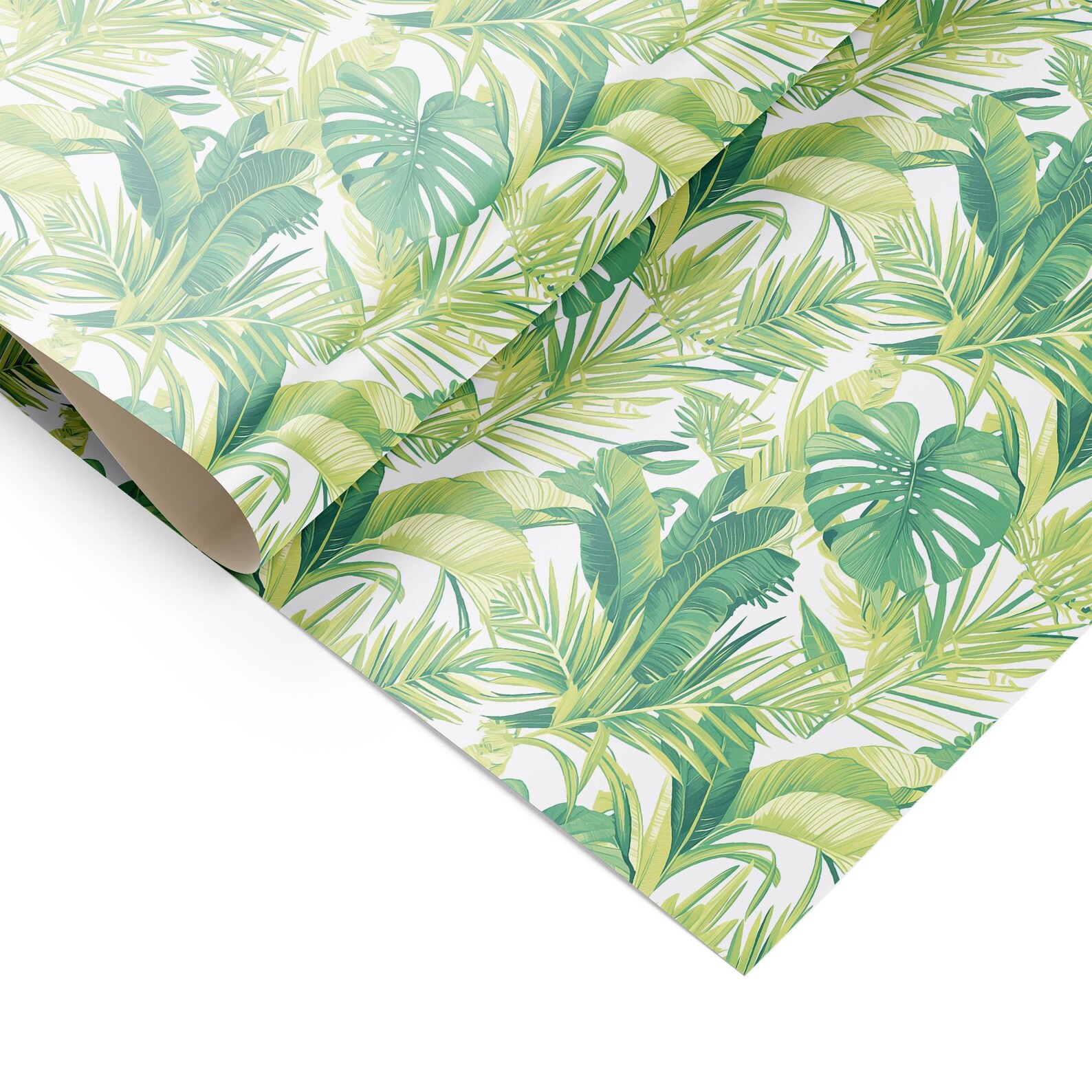 Tropical Leaves Digital Paper Jungle Background Monstera Leaves ...