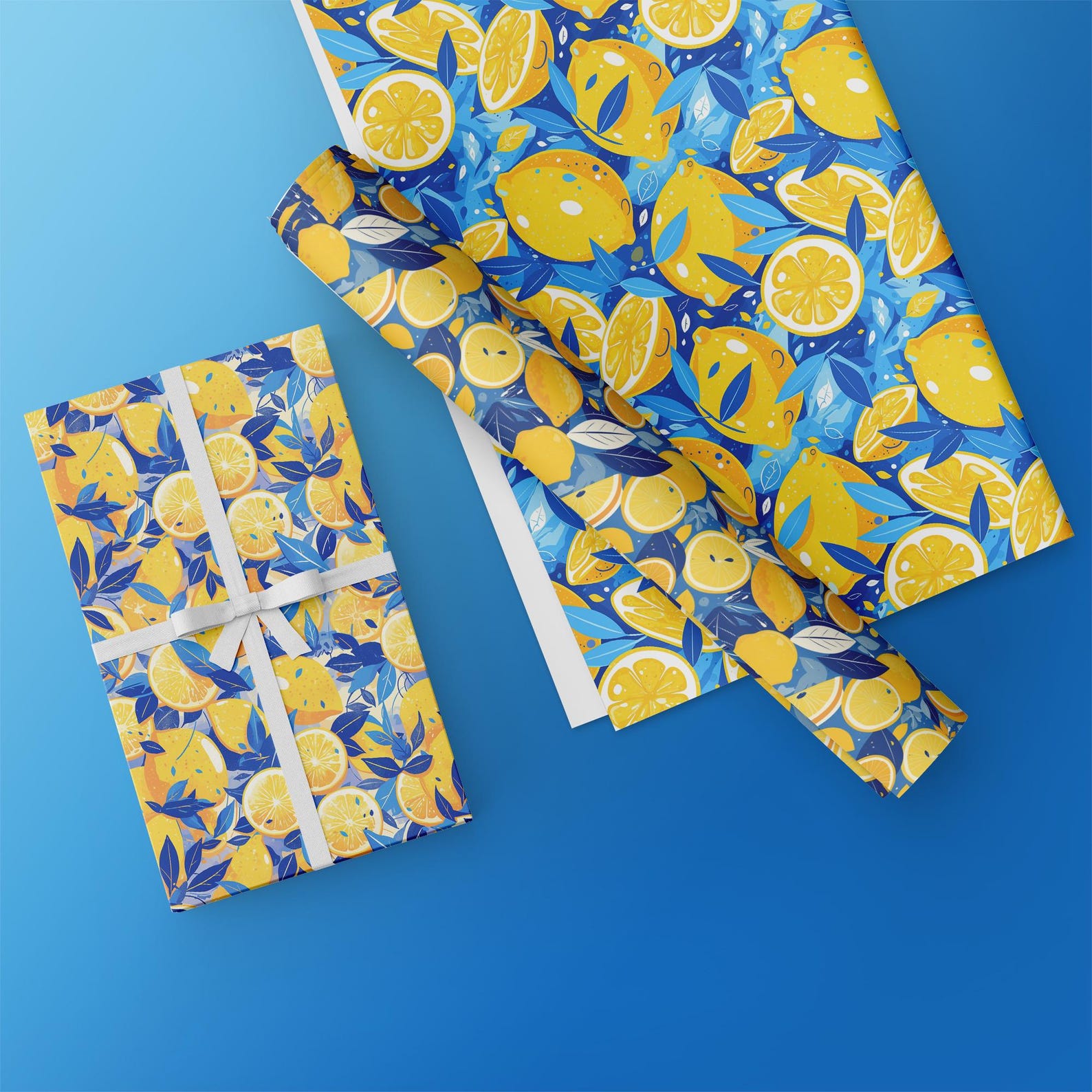 Citrus Digital Paper Lemon Printable Paper Citrus Pattern Lemon ...