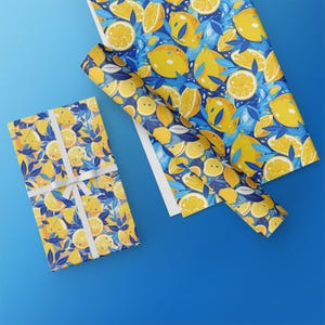 Citrus Digital Paper Lemon Printable Paper Citrus Pattern Lemon ...