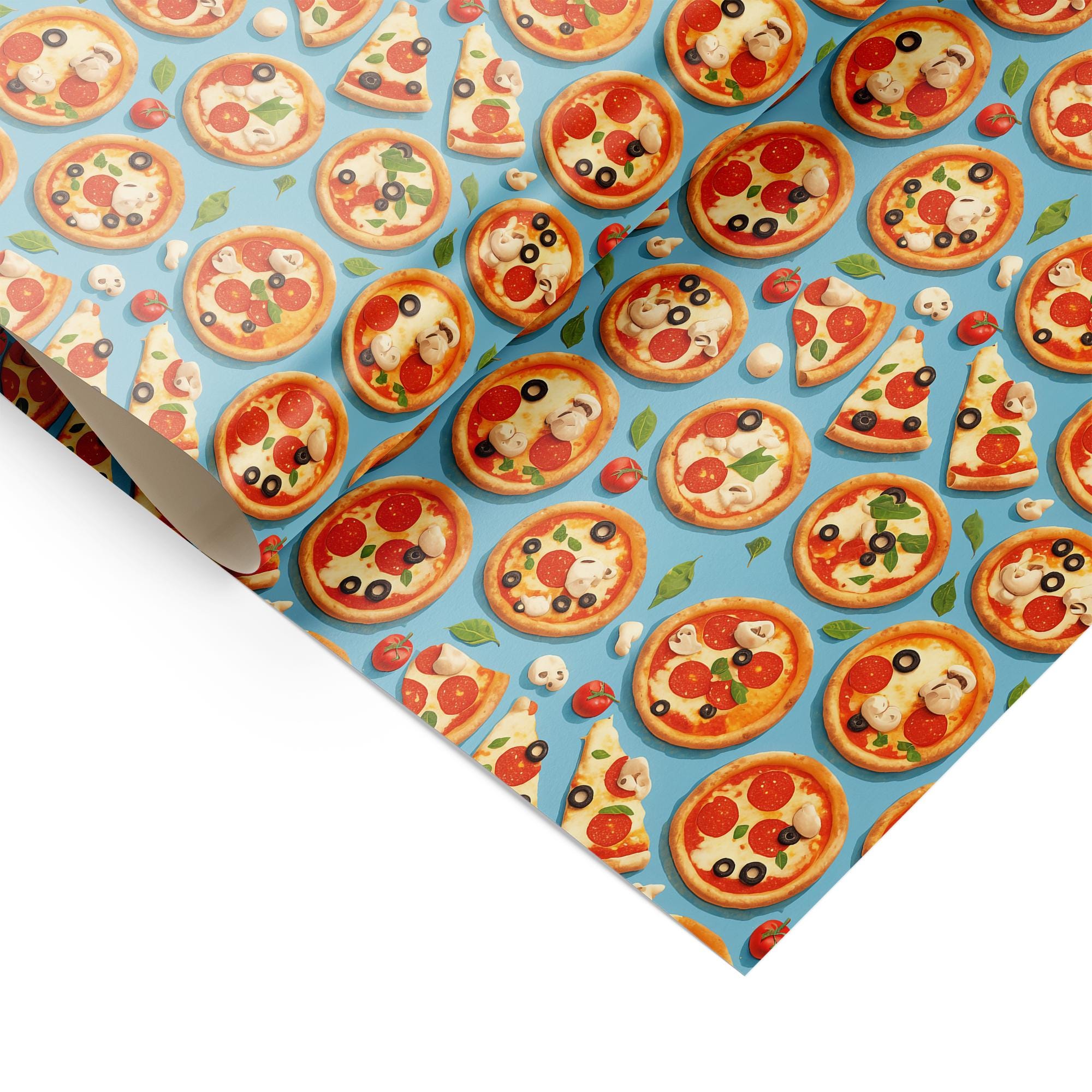 Pizza Digital Paper Pizza Seamless Pattern Pizza Printable Paper Pizza ...