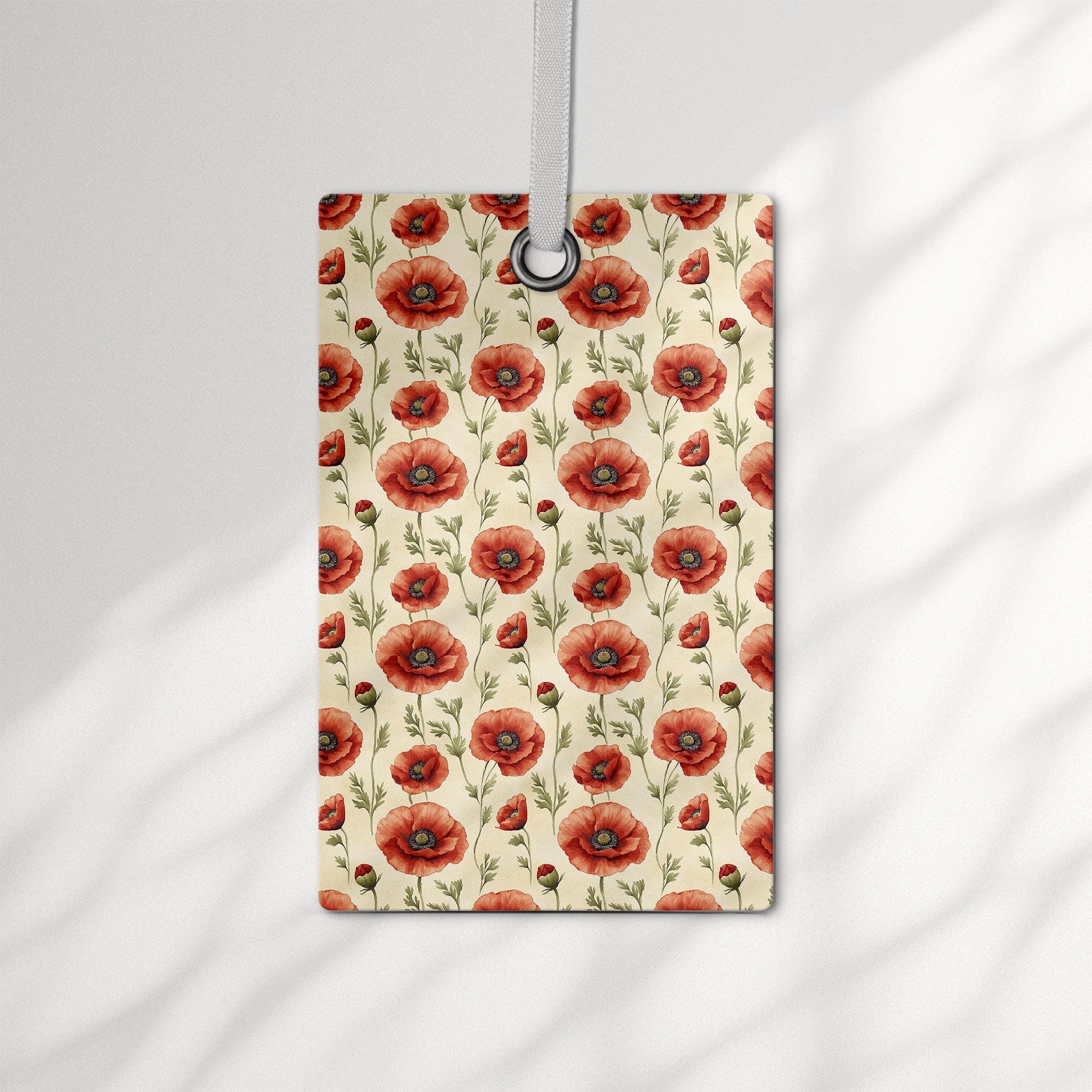 Vintage Poppy Seamless Pattern Watercolor Poppy Digital Paper Subtle ...
