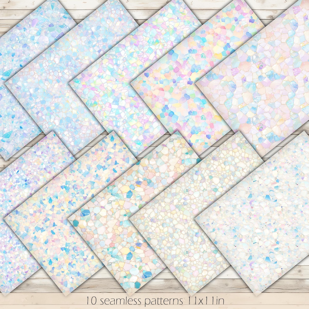 Broken Glass Digital Paper Pastel Glass Printable Paper Shattered Glass ...
