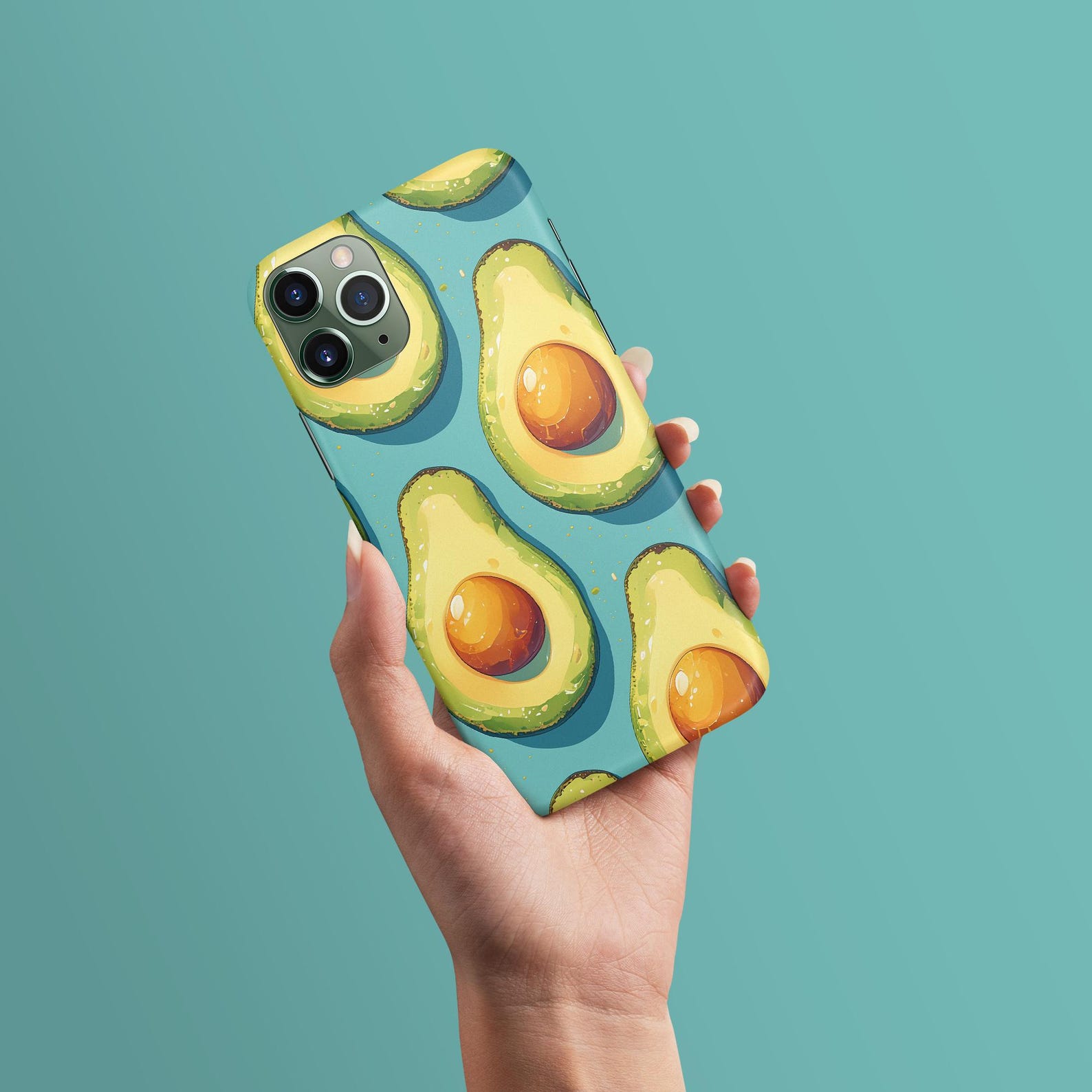 Avocado Digital Paper Avocado Seamless Pattern Avocado Printable Paper ...