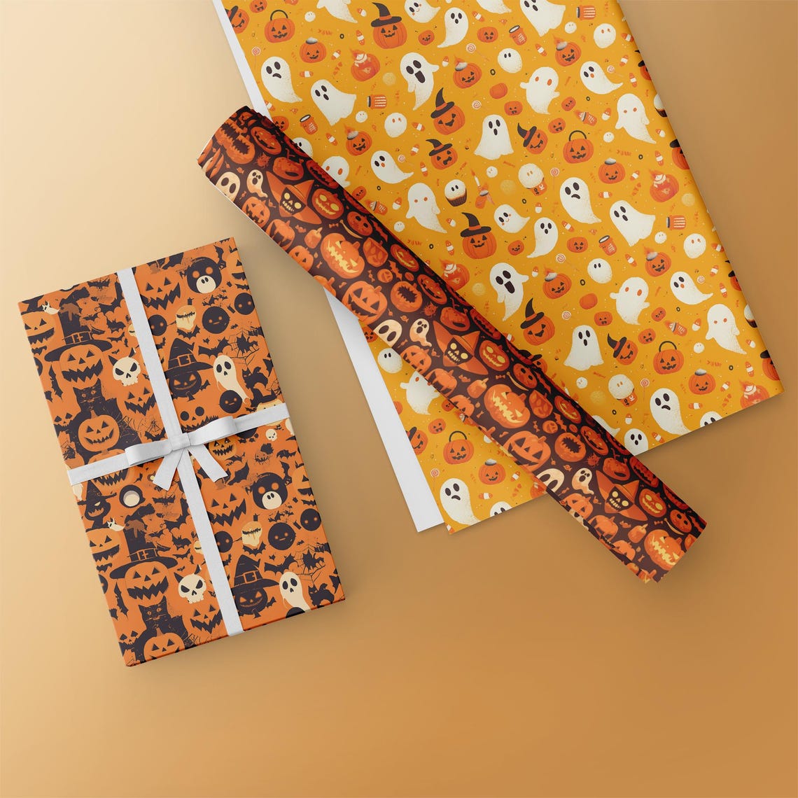 Halloween Digital Paper Halloween Seamless Pattern Halloween Printable ...