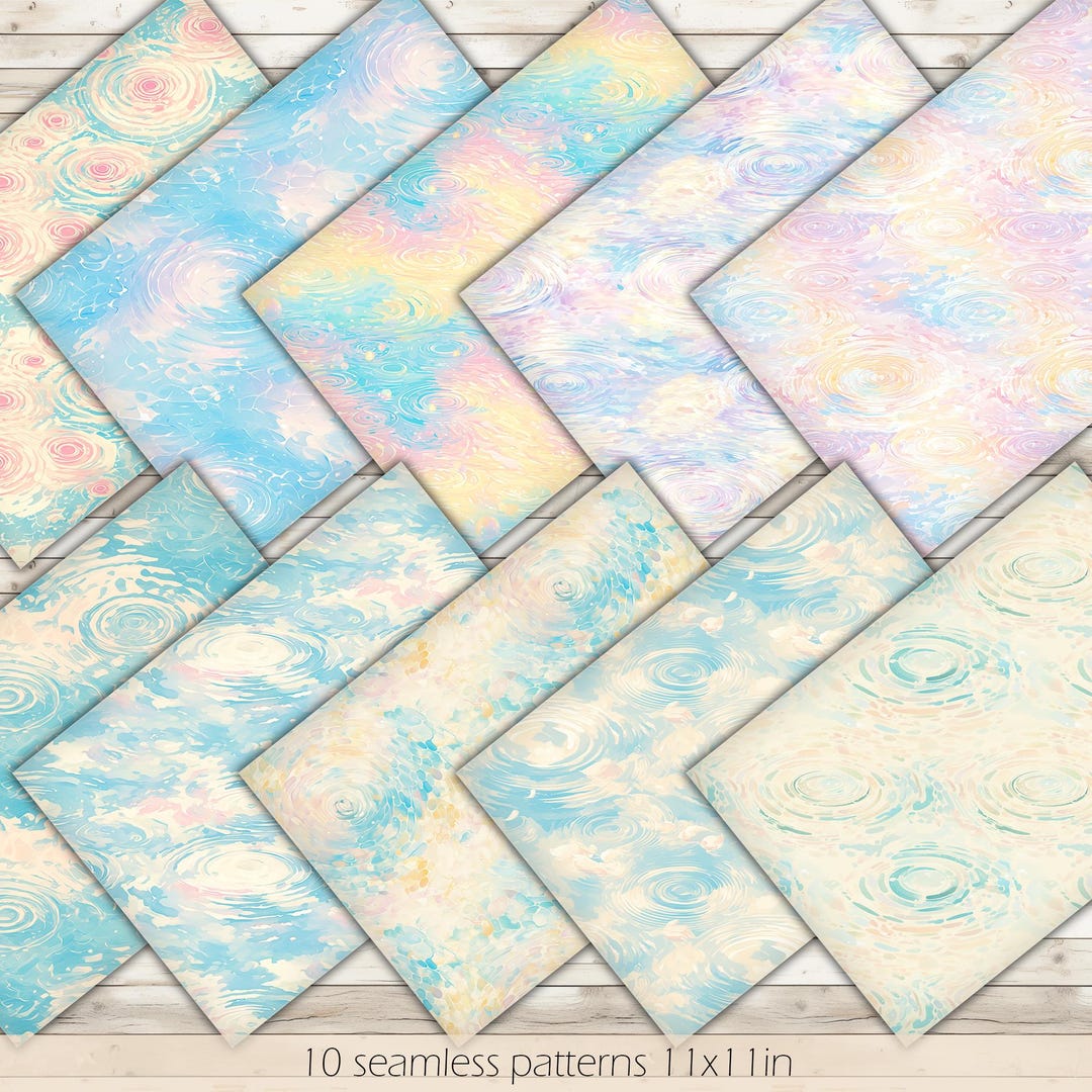 Water Ripple Digital Paper Water Ripples Texture Water Pattern Water ...