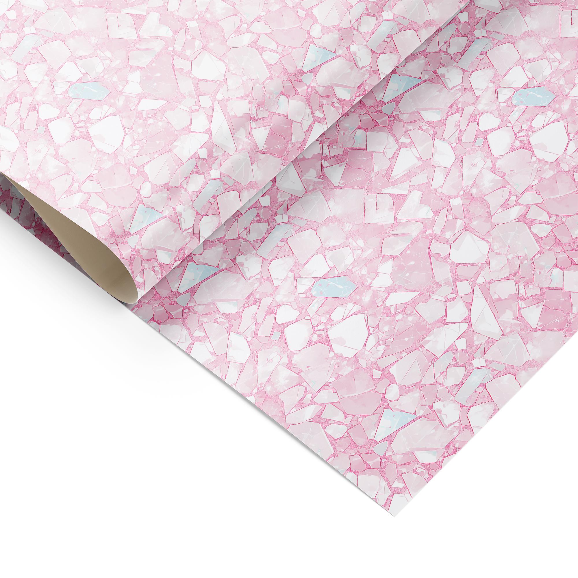 Pink Broken Glass Digital Paper Pink Glass Printable Paper Shattered ...