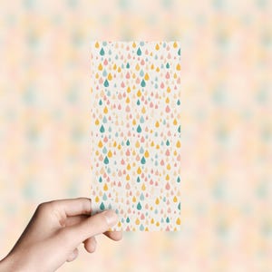 Water Drops Digital Paper Pastel Rain Texture Pastel Rain Pattern Water ...
