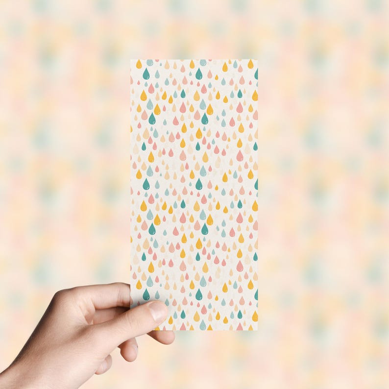 Water Drops Digital Paper Pastel Rain Texture Pastel Rain Pattern Water ...