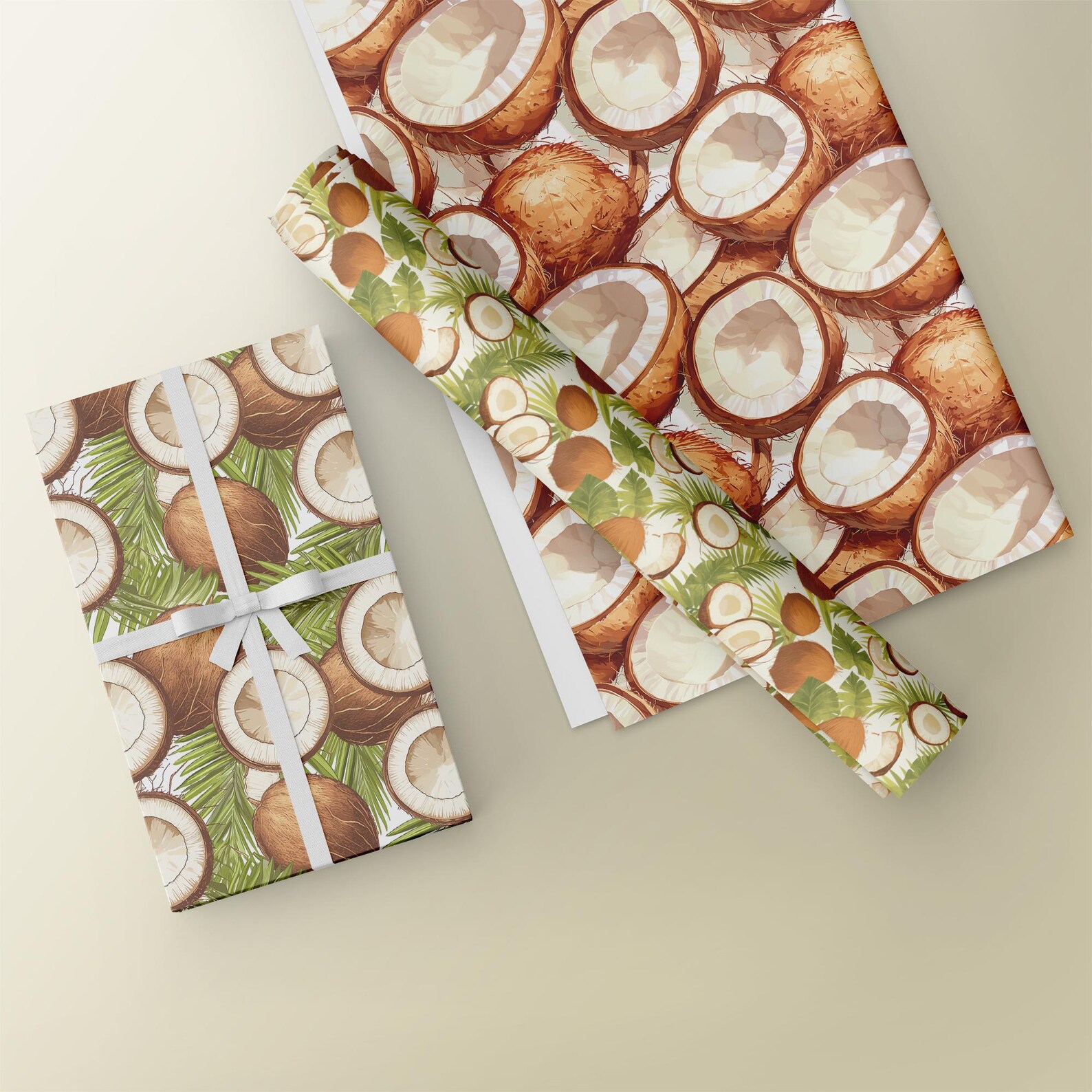 Green Coconut Background Coconut Seamless Pattern Green Coconut Texture ...