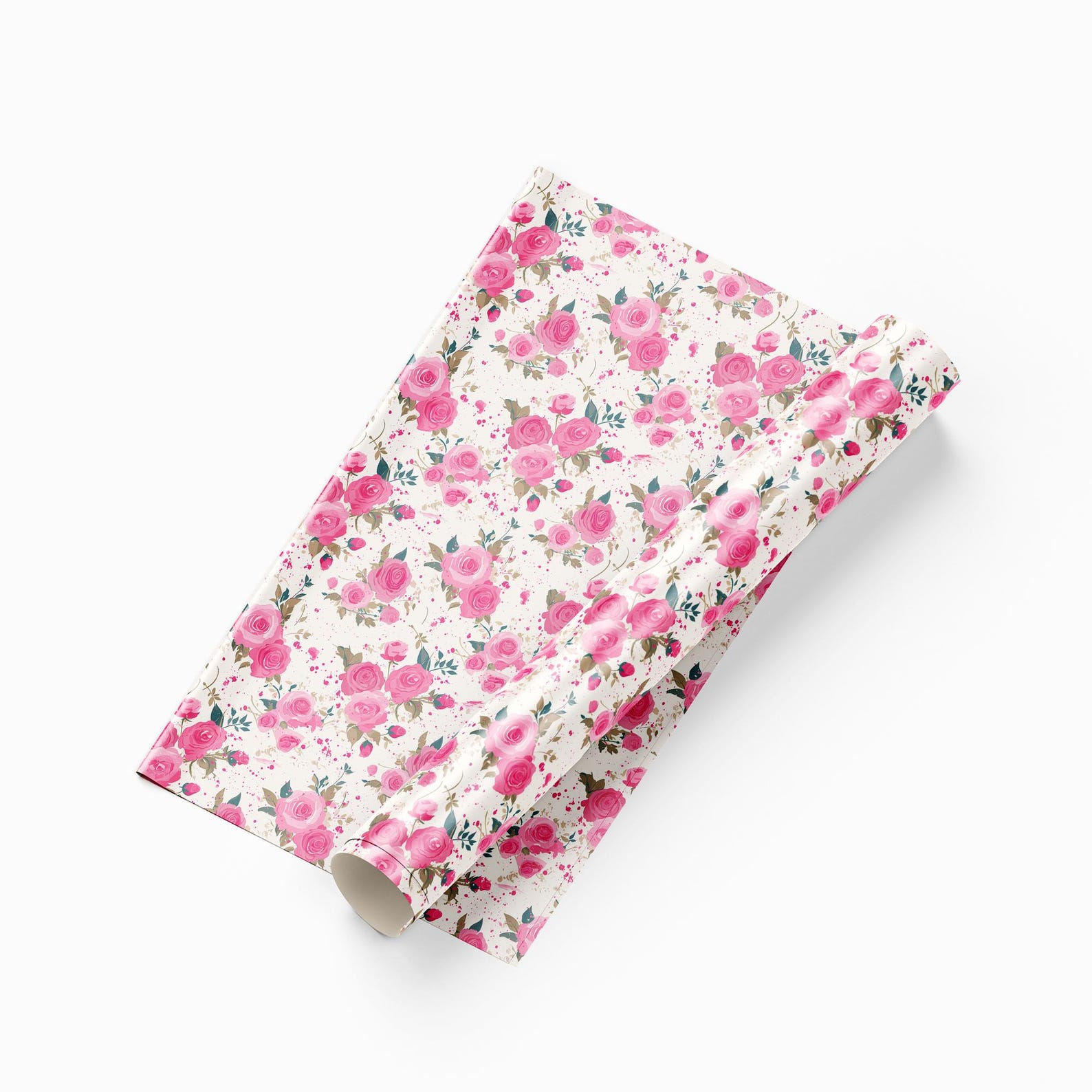 Red Rose Paper Rose Scrapbooking Paper Rose Digital Paper Rose ...