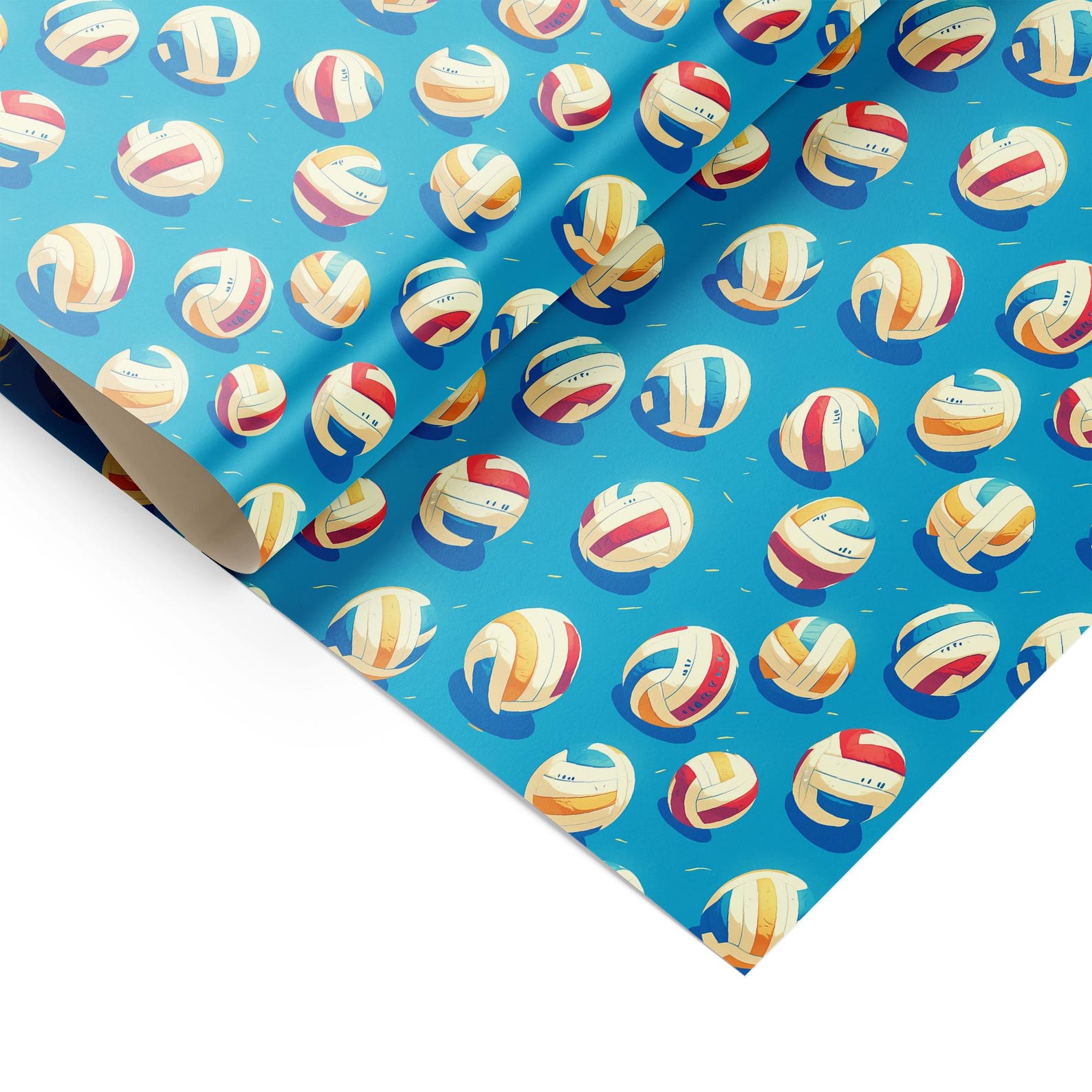 Volleyball Digital Paper Volleyball Seamless Pattern Volleyball ...