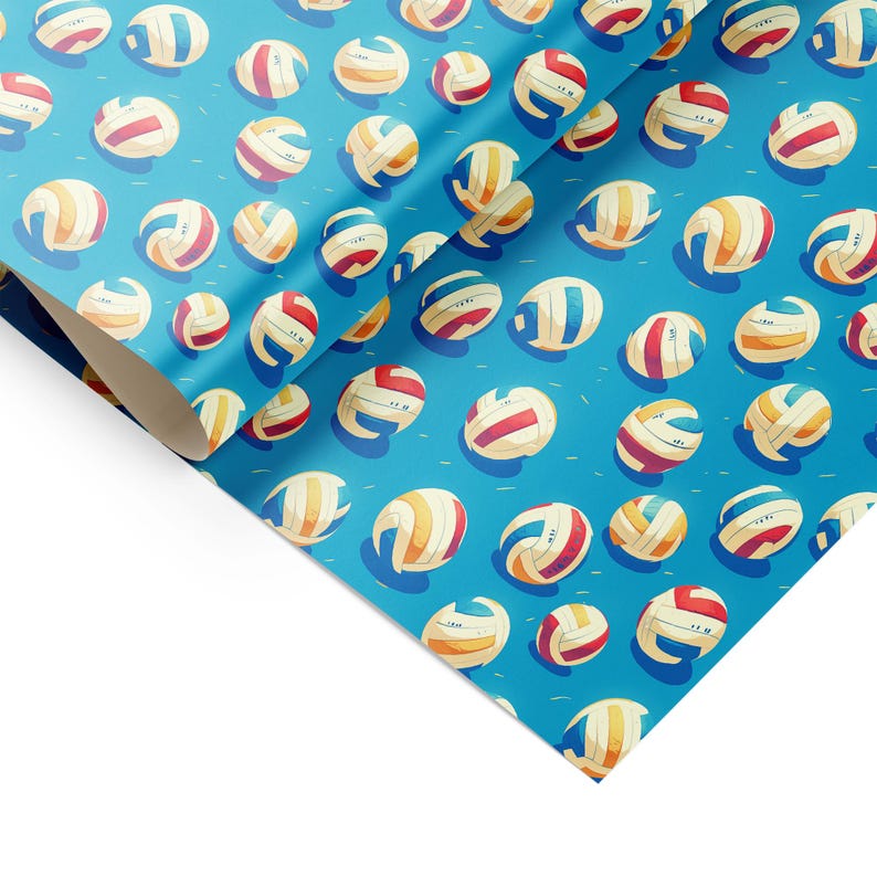 Volleyball Digital Paper Volleyball Seamless Pattern Volleyball ...