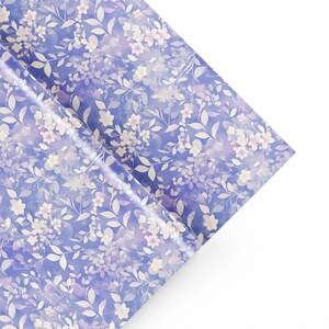 Lavender Watercolor Floral Digital Paper Purple Watercolor Printable ...