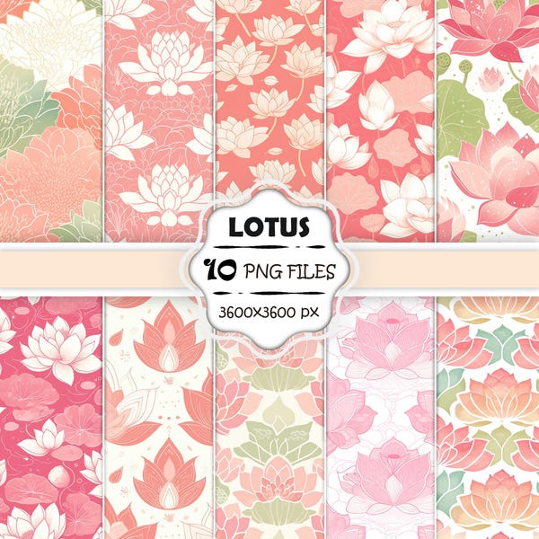 Lotus Pattern - Etsy