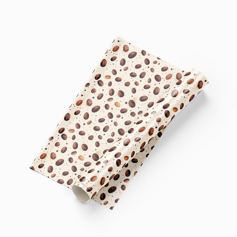 Coffee Beans Digital Paper Coffee Printable Paper Coffee Beans Pattern ...