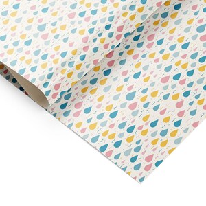 Water Drops Digital Paper Pastel Rain Texture Pastel Rain Pattern Water ...