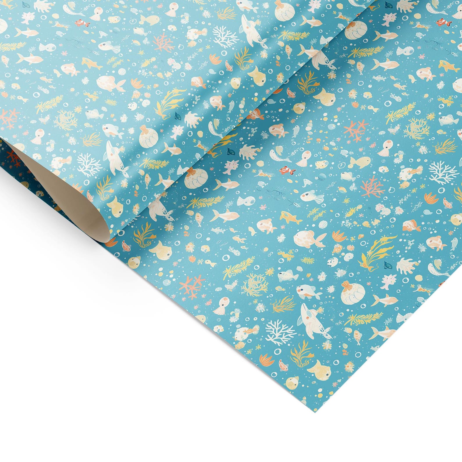 Cute Ocean Digital Paper Ocean Printable Paper Ocean Pattern Ocean ...