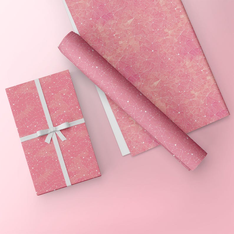 Pink Galaxy Digital Paper Set: Starry Sky, Seamless Patterns (PNG) - Etsy
