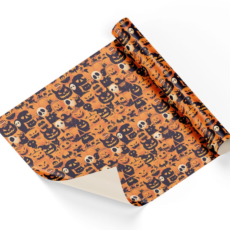 Halloween Digital Paper Halloween Seamless Pattern Halloween Printable ...