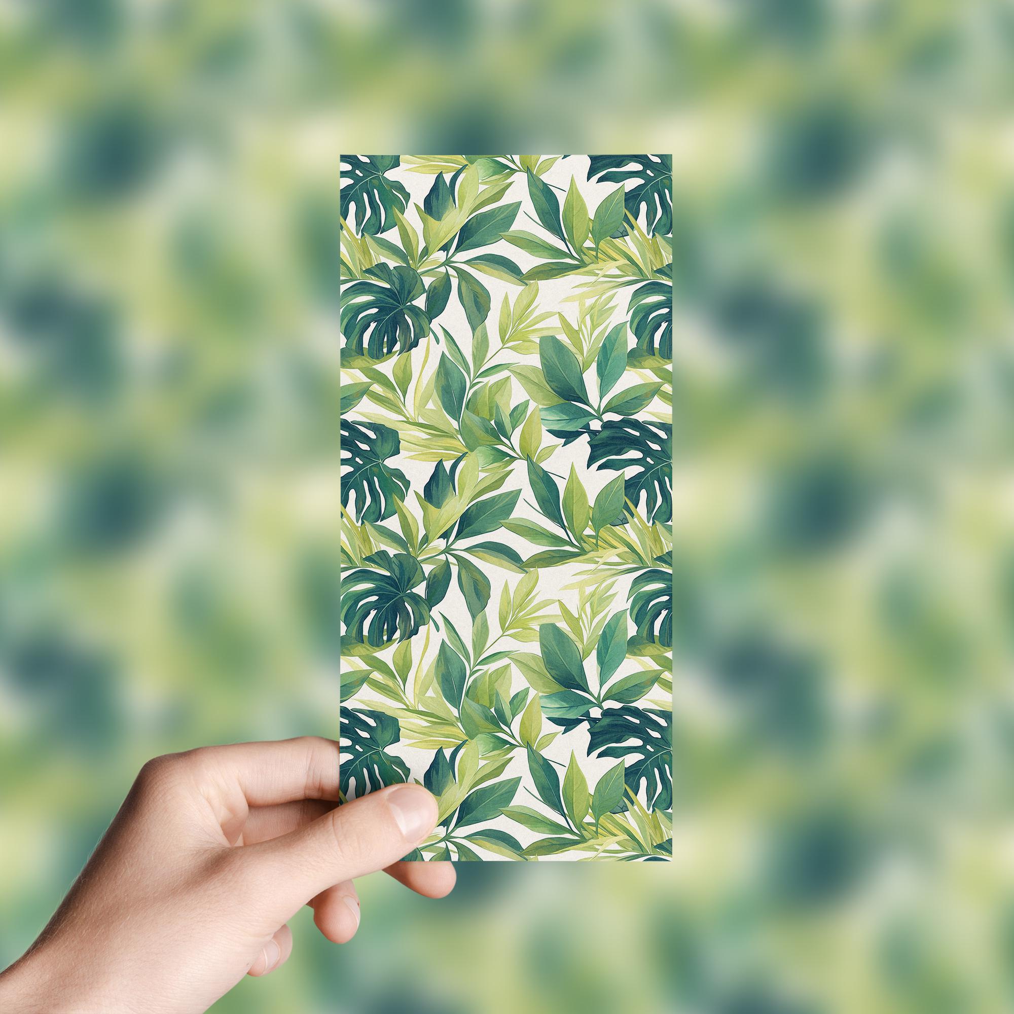 Tropical Leaves Digital Paper Jungle Background Monstera Leaves ...