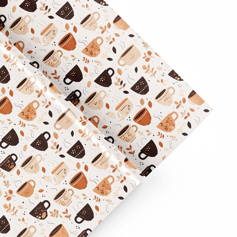 Coffee Digital Paper Coffee Printable Paper Coffee Pattern Coffee ...