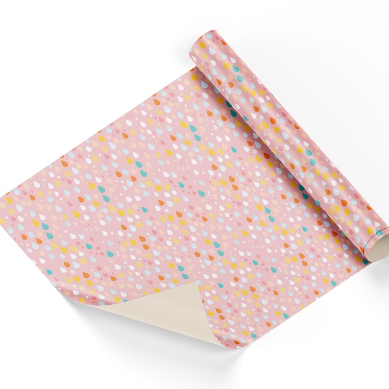 Water Drops Digital Paper Pastel Rain Texture Pastel Rain Pattern Water ...