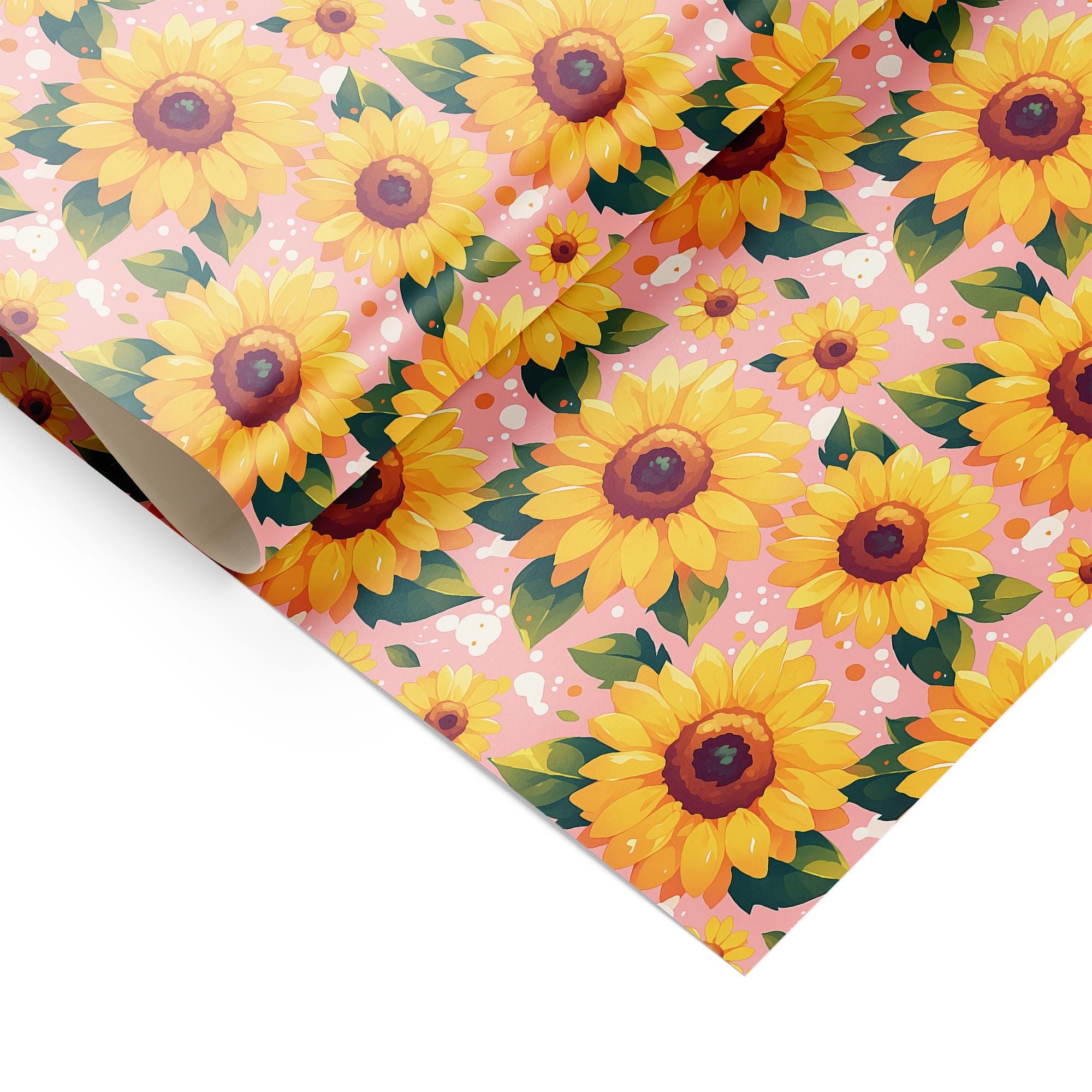 Sunflower Printable Paper Sunflower Pattern Sunflower Background ...