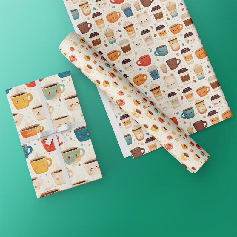 Coffee Digital Paper Coffee Printable Paper Coffee Pattern Coffee ...