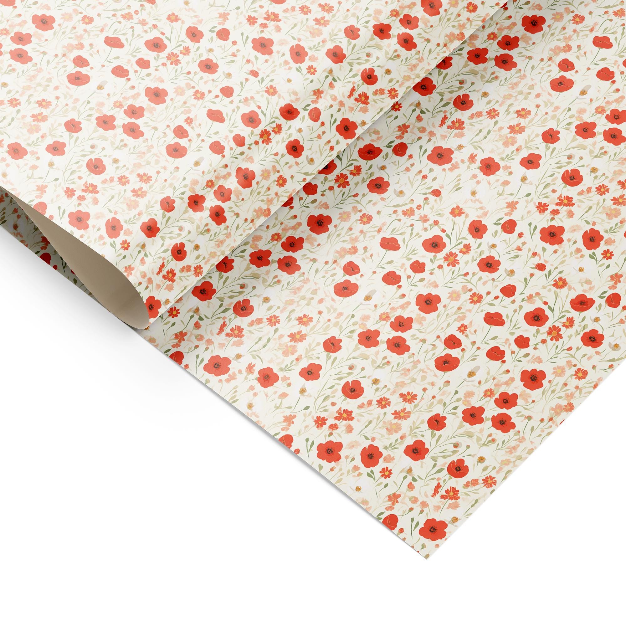 Poppy Seamless Pattern Poppy Texture Poppy Scrapbooking Paper Poppy ...