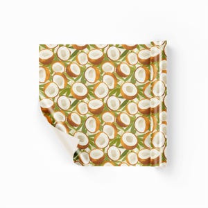 Green Coconut Background Coconut Seamless Pattern Green Coconut Texture ...