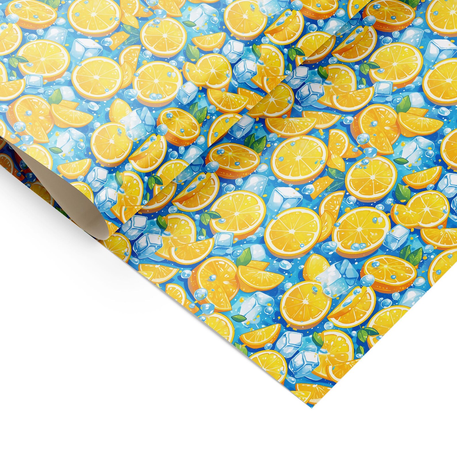 Citrus Digital Paper Lemon Printable Paper Citrus Pattern Lemon ...