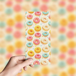 Pastel Donut Digital Paper Donut Seamless Pattern Donut Printable Paper ...