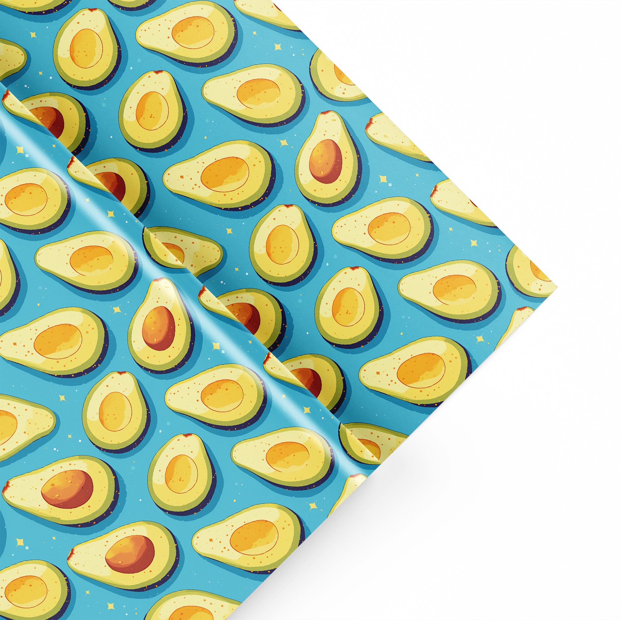 Avocado Digital Paper Avocado Seamless Pattern Avocado Printable Paper ...