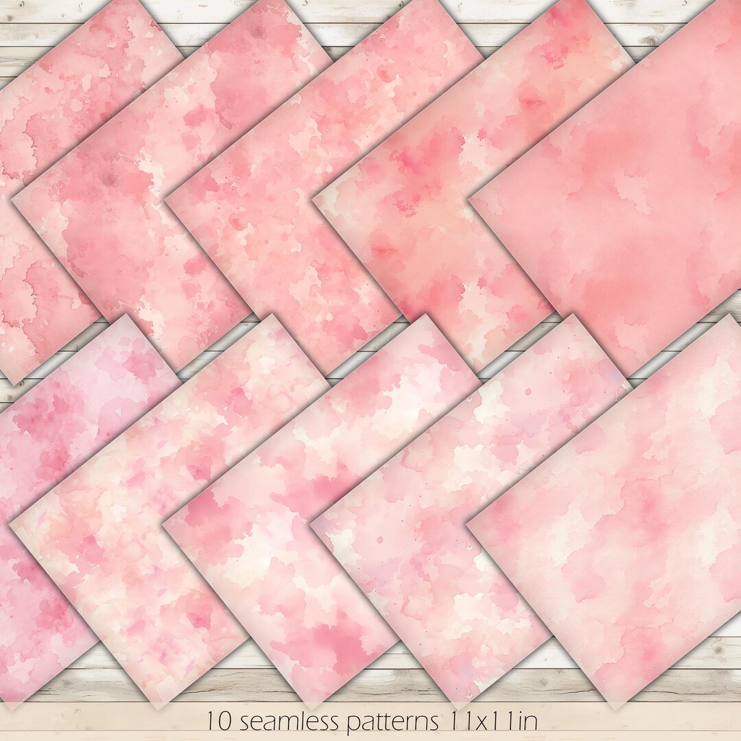 Pink Watercolor Paper Pink Watercolor Seamless Pattern Pink Watercolor ...
