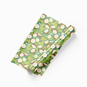 Green Coconut Background Coconut Seamless Pattern Green Coconut Texture ...