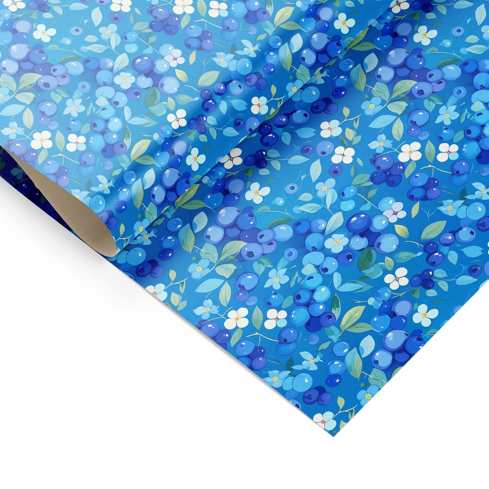 Blueberry Digital Paper Blueberry Seamless Pattern Blueberry Printable ...