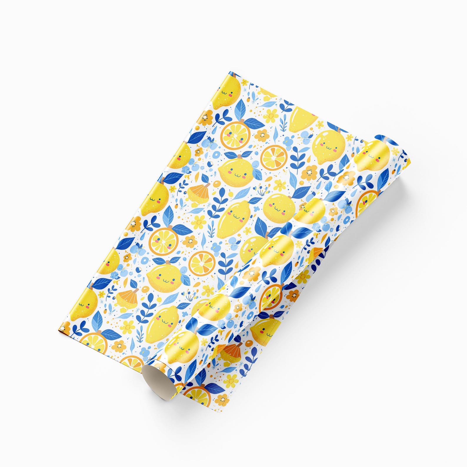 Citrus Digital Paper Lemon Printable Paper Citrus Pattern Lemon ...