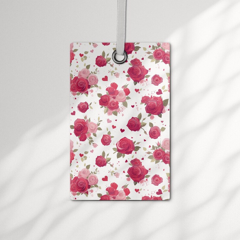 Red Rose Paper Rose Scrapbooking Paper Rose Digital Paper Rose ...