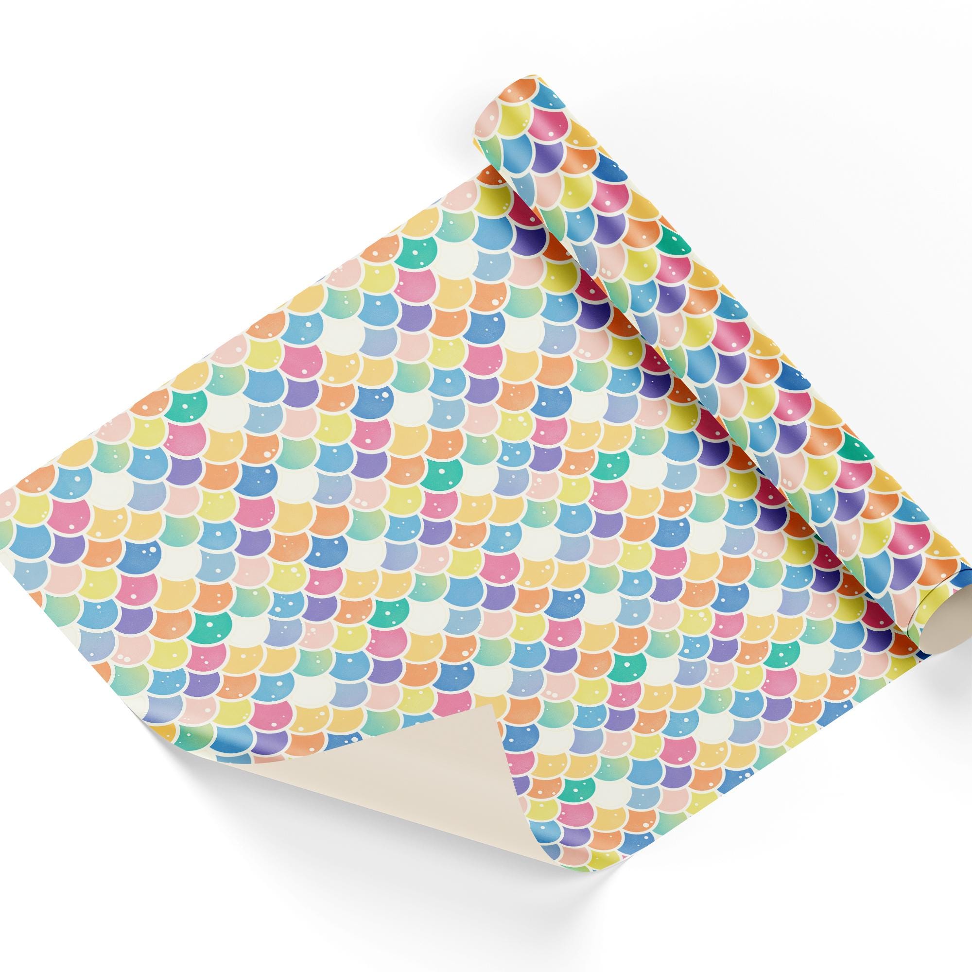 Rainbow Scales Seamless Pattern Scales Printable Paper Scales Pattern ...