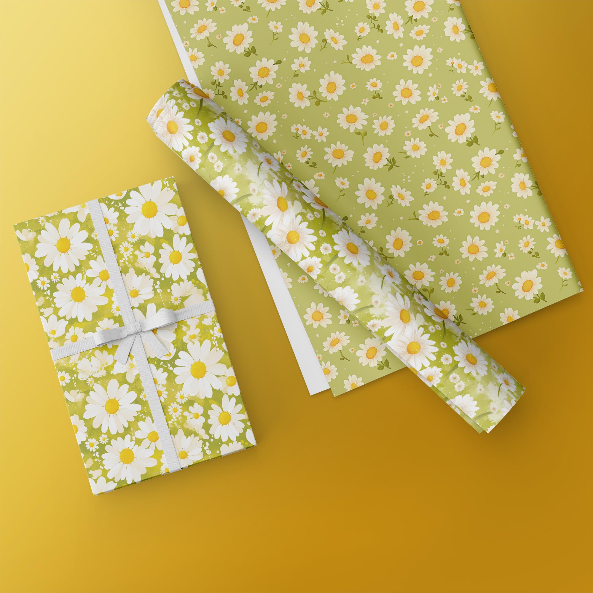 Daisy Digital Paper Daisy Printable Paper Daisy Pattern Daisy ...