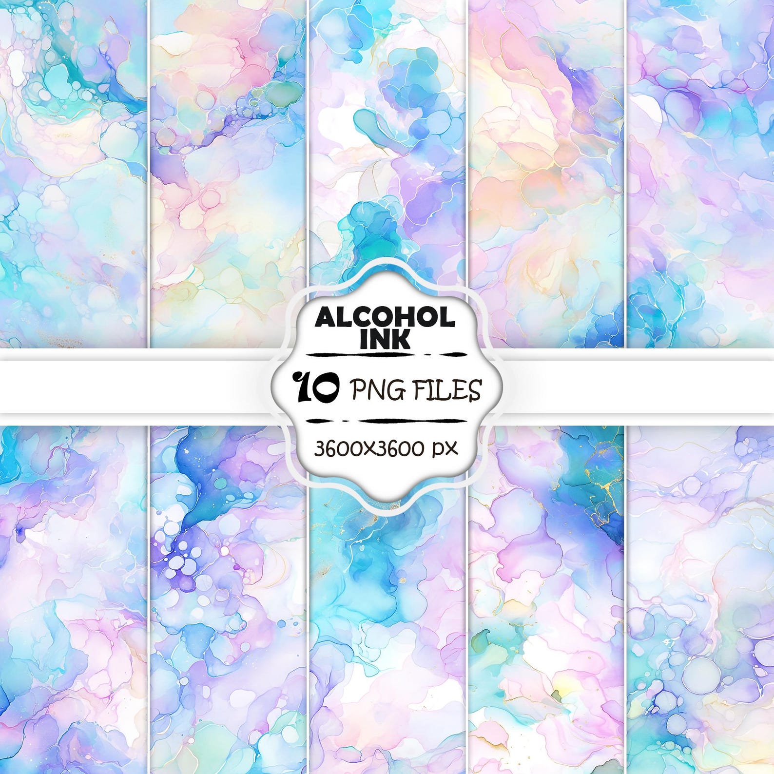 Pastel Alcohol Ink Seamless Pattern Alcohol Ink Digital Paper Pastel ...