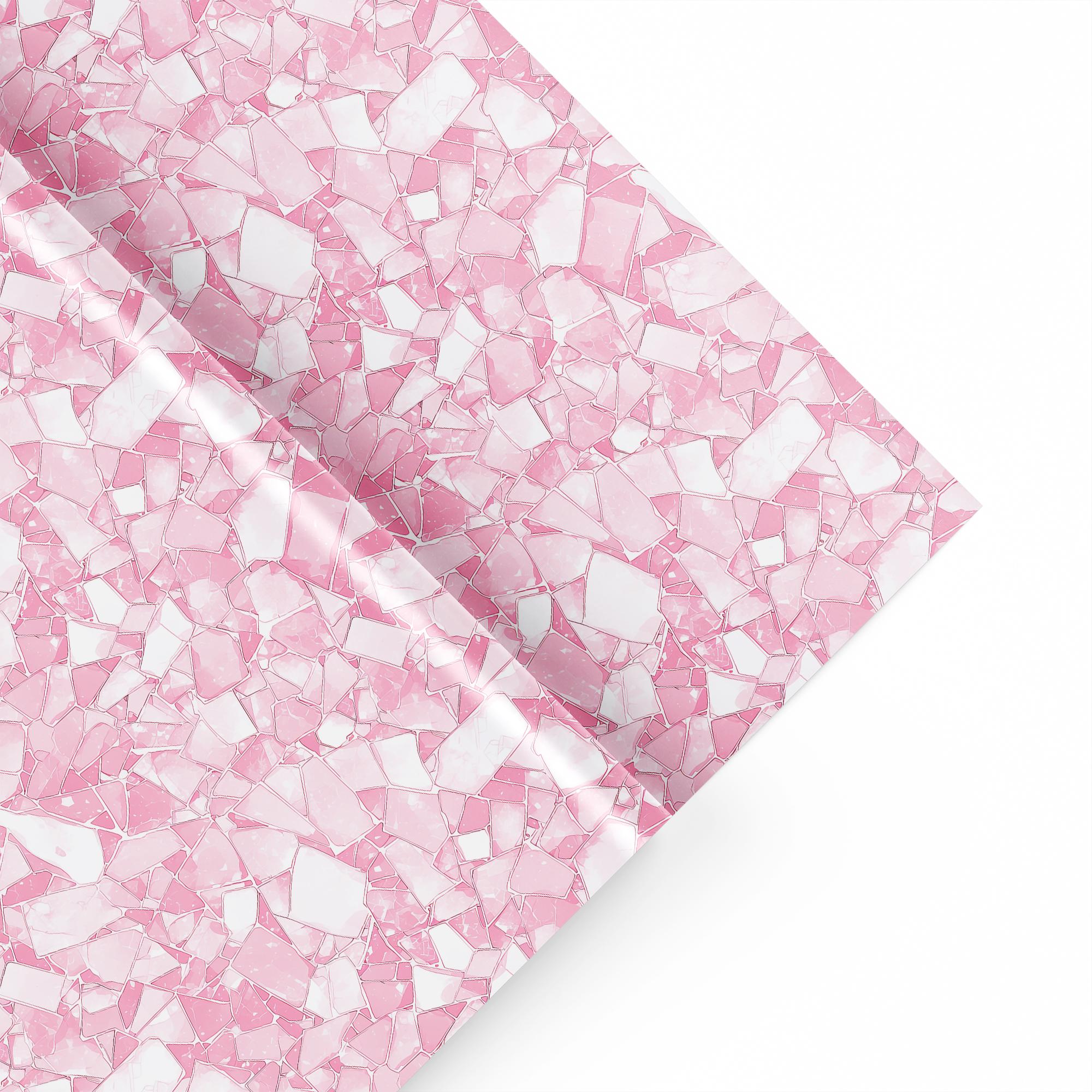 Pink Broken Glass Digital Paper Pink Glass Printable Paper Shattered ...